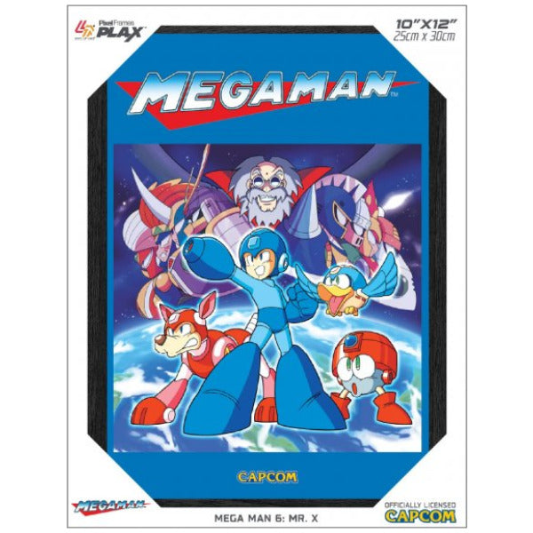 Mega Man 6: Mr. X 3D Pixel Frame Art – Retro North Games