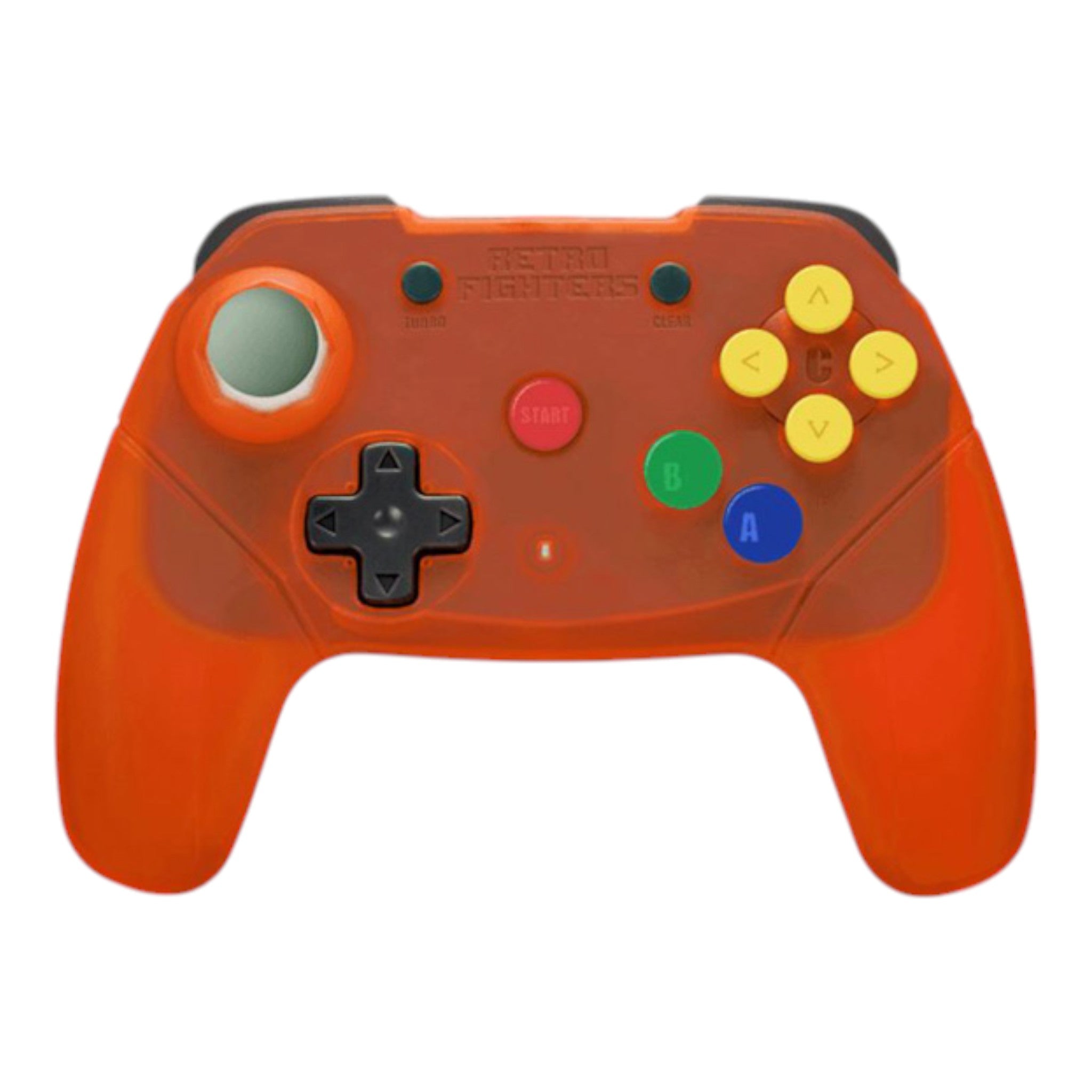 Retro Fighters: Orange Brawler 64 Wireless Gamepad N64 Controller ...