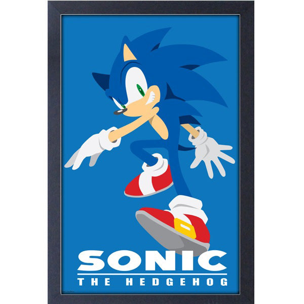 Sonic the Hedgehog Sonic Modern Character 11″ X 17″Framed Print – Retro ...