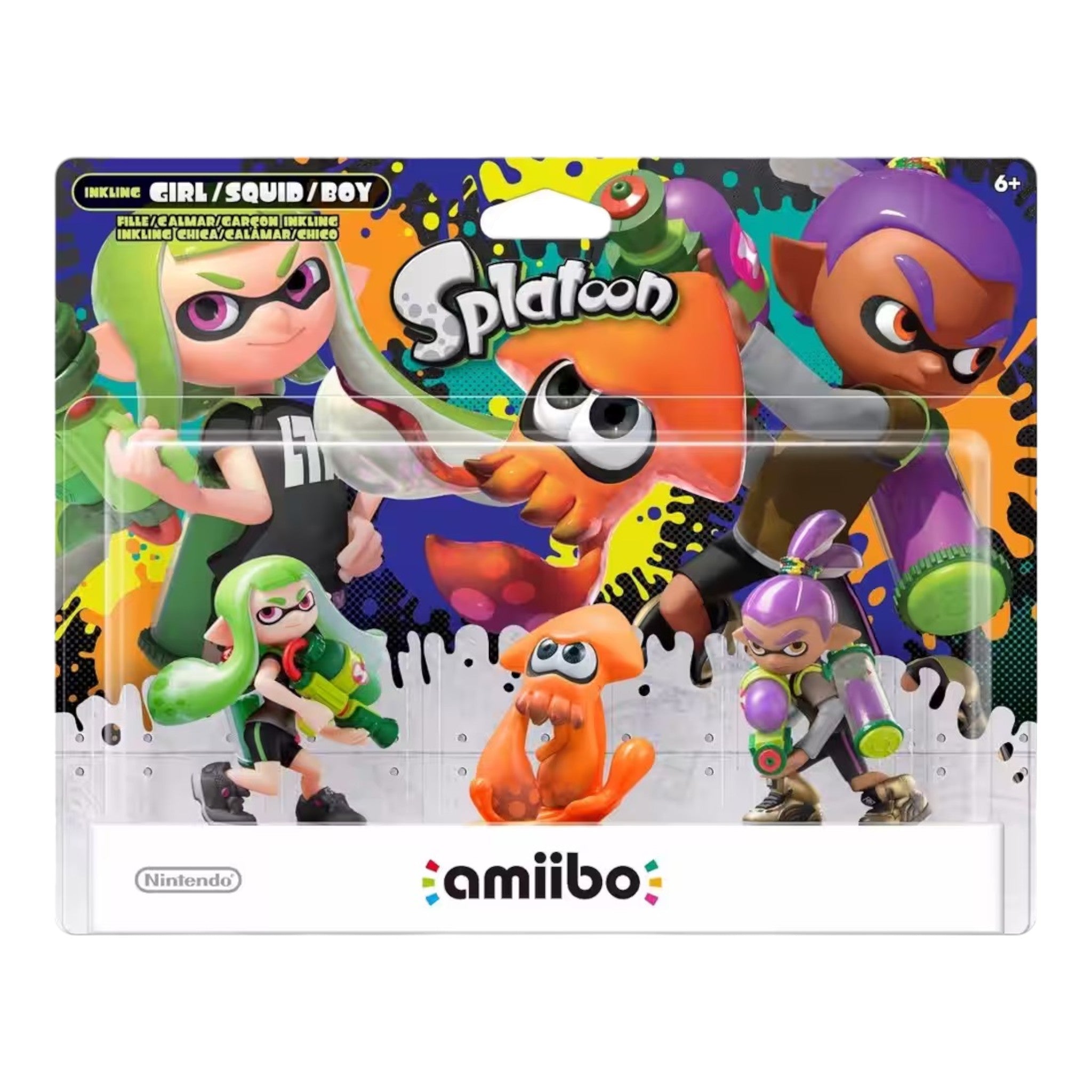 Splatoon 3 Pack [Inkling Girl/Squid/Boy] (Amiibo) – Retro North Games