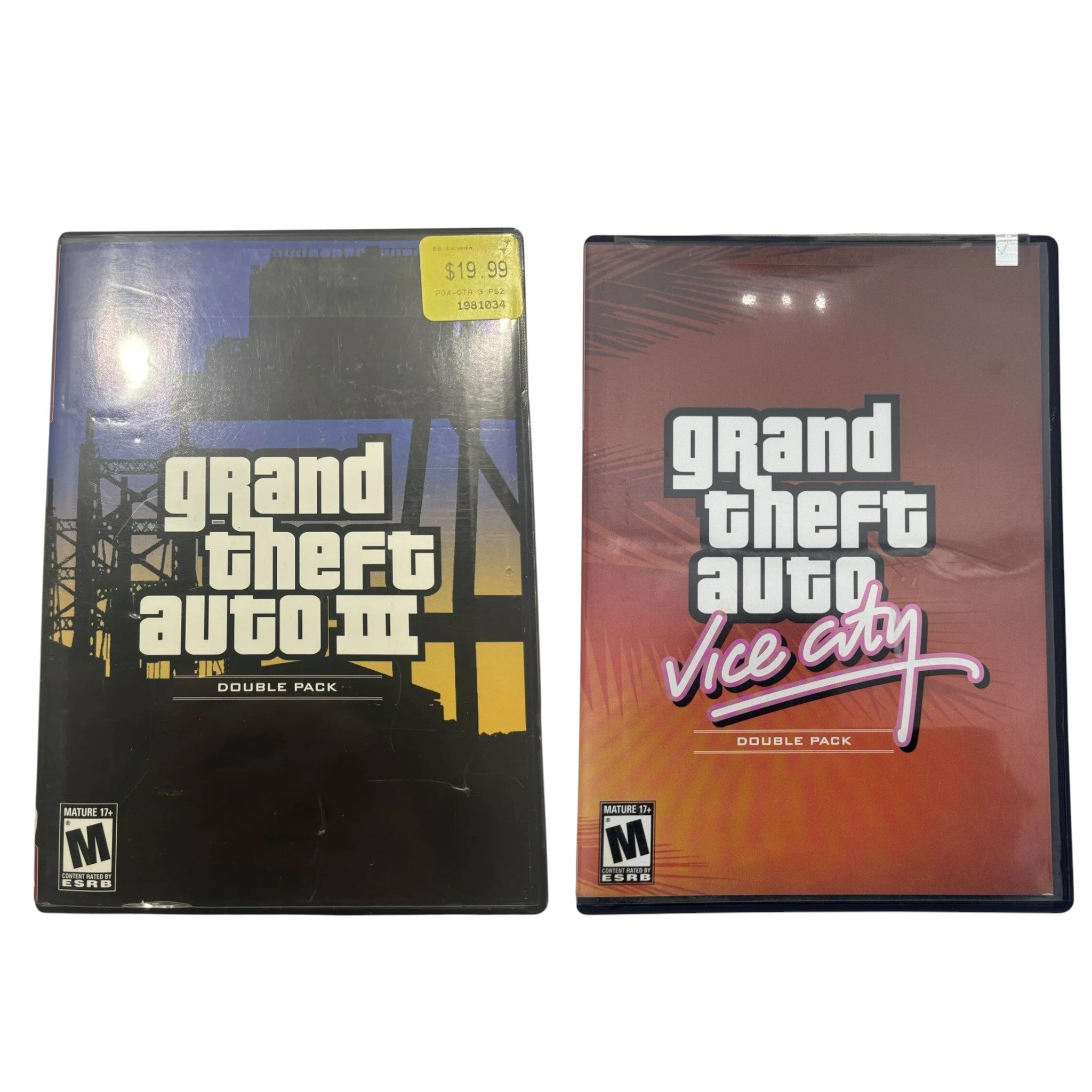 Grand Theft Auto Vice City + Grand Theft Auto 3 Double Pack (PS2 ...